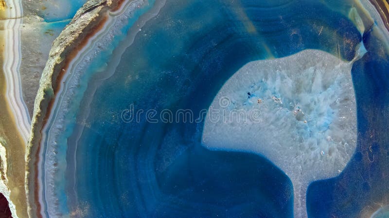 Blue Geode Gemstone Background Stock Photo - Image of color, abstract ...
