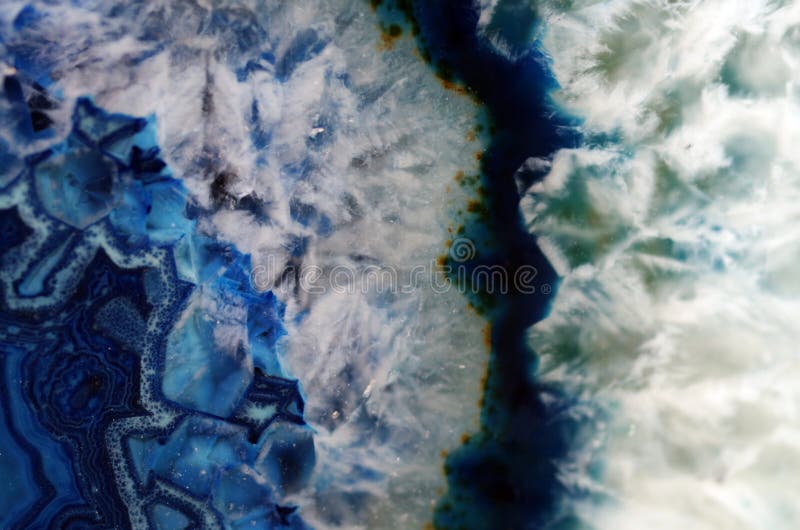 Blue geode stock photo. Image of crystal, milky, stone - 4728604