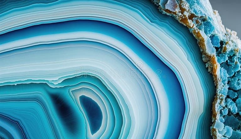 Blue Geode Textures Backgrounds, Generative AI Stock Illustration ...