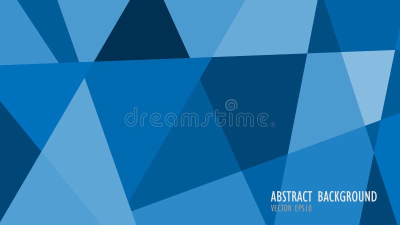 Blue Geometric Abstract Background Stock Vector - Illustration of ...