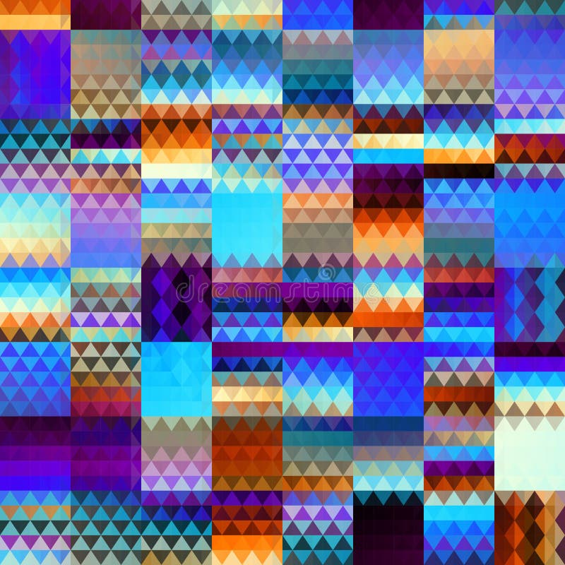 Geometric Abstract Pattern in Low Poly Style. Stock Vector ...