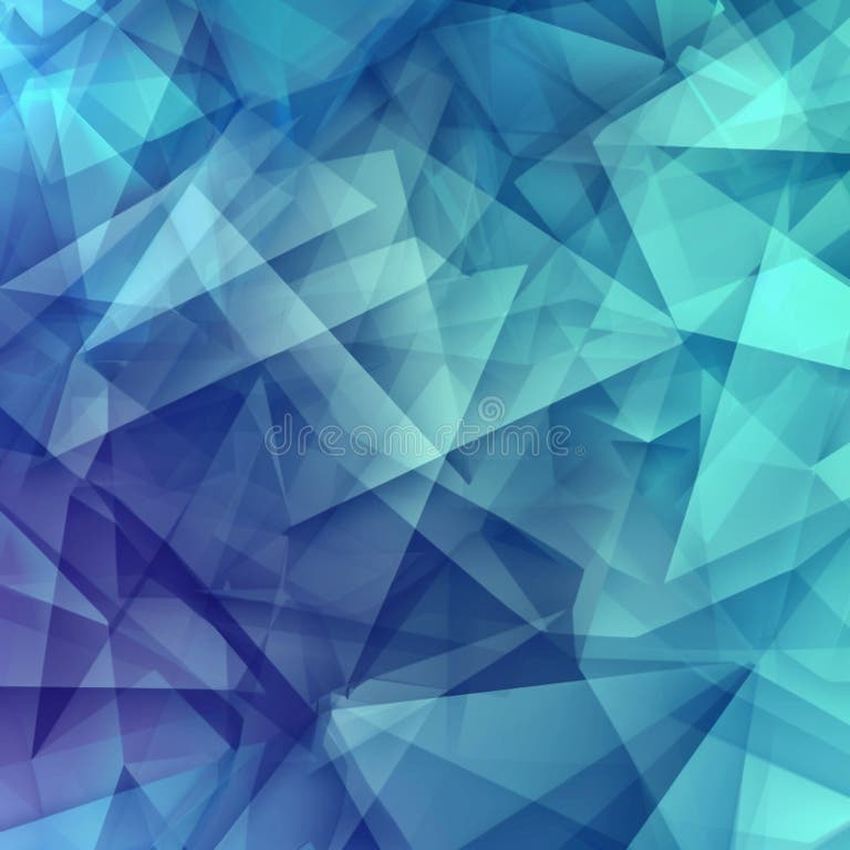 Blue Geometric Background with Polygons for Text. Triangle Banner for ...