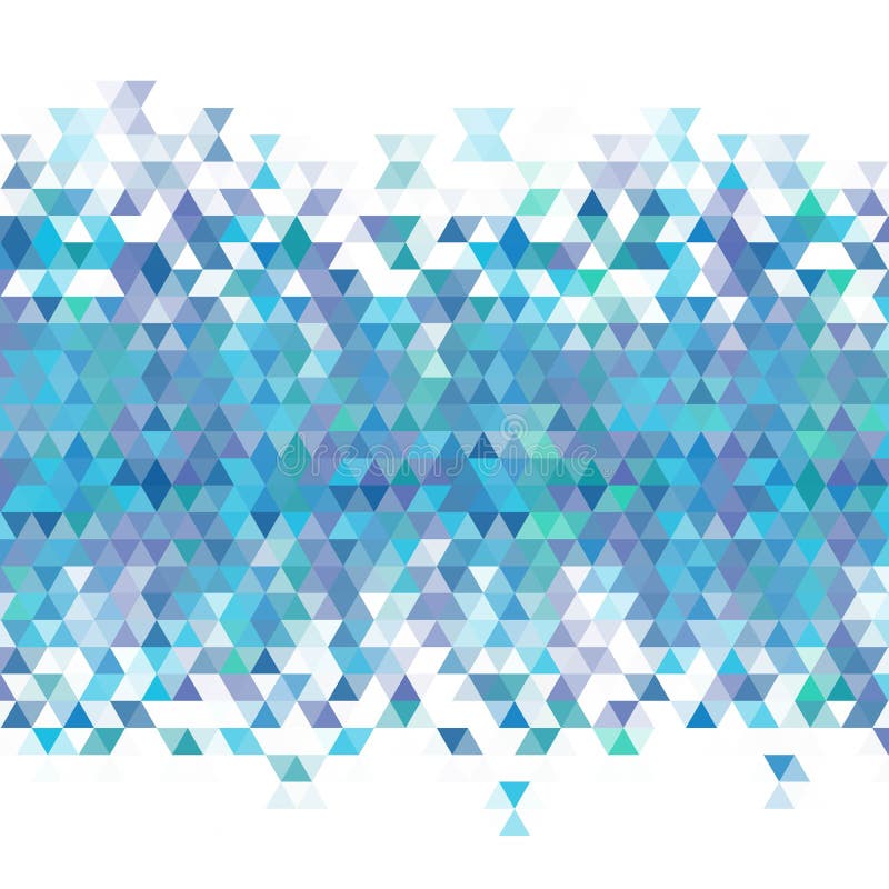 Blue Geometric Background. Triangle Design. Eps 10 Stock Vector ...