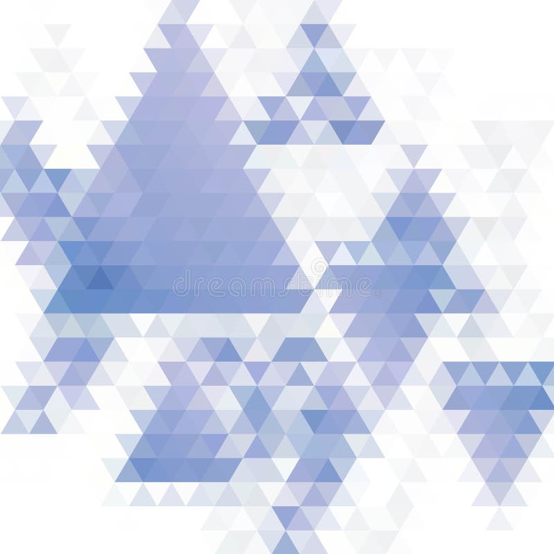 Blue Geometric Design Element. Vector Illustration in Polygonal Style ...