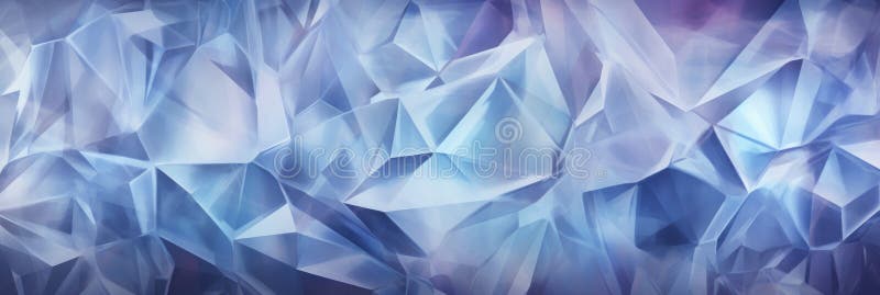 Blue Geometric Polygons Forming Abstract Ice Crystal Design. Blue Low Poly Background Stock ...