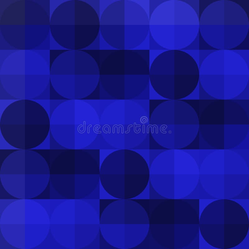 Blue Geometric Seamless Pattern Stock Vector - Illustration of grid ...