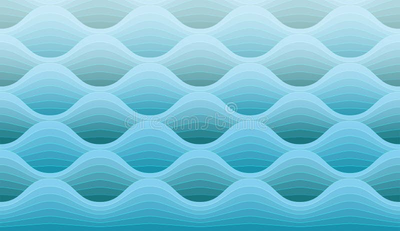 Vector Curvy Waves Pattern Texture Background Stock Illustrations ...