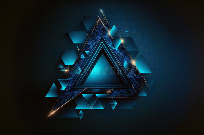 Blue Geometric Shape Technology, Abstract, Backgrounds Stock ...