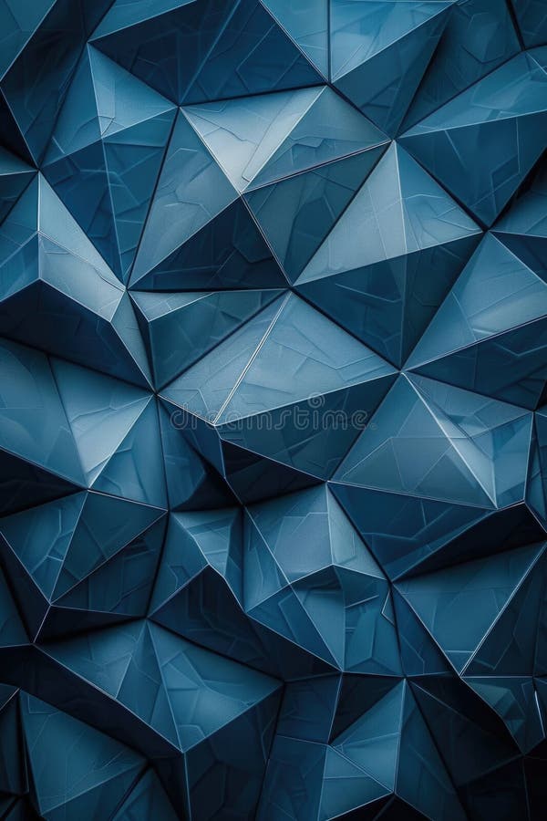 Blue Geometric Shapes Wall stock image. Image of blue - 375052233