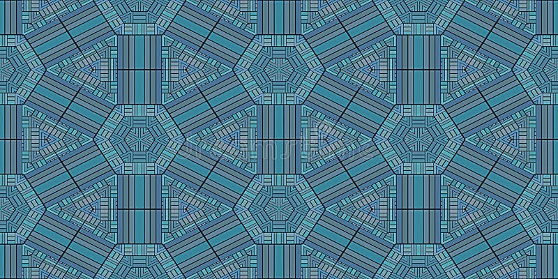 Blue Geometric Symmetry Background Texture Stock Illustration ...