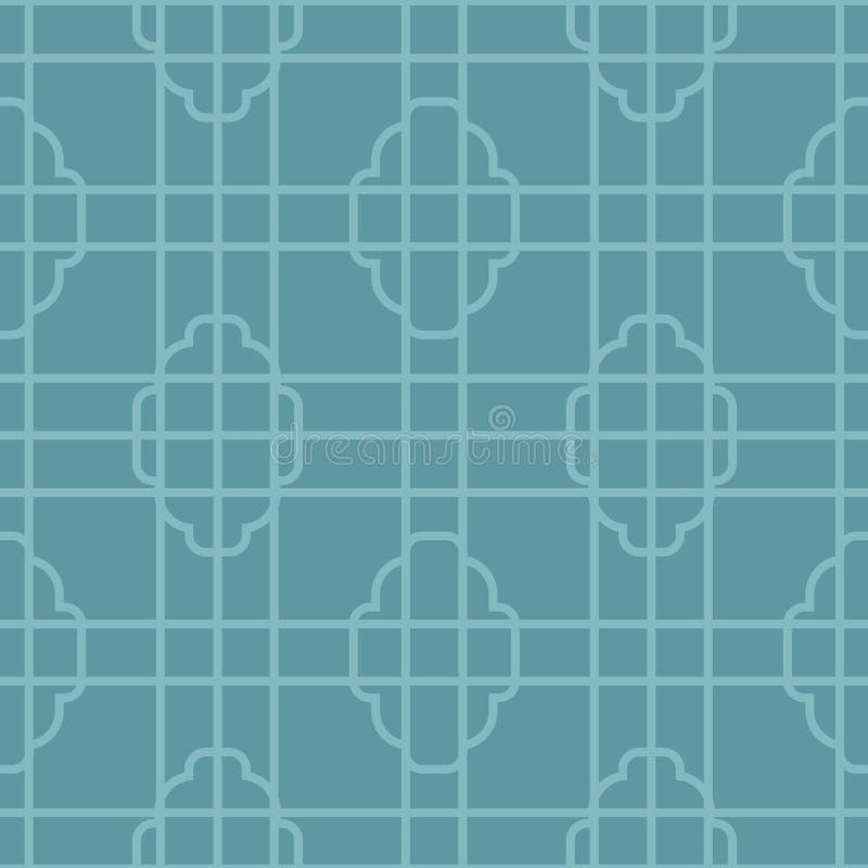 Geometric Tile Pattern with Distressed Texture Stock Illustration ...
