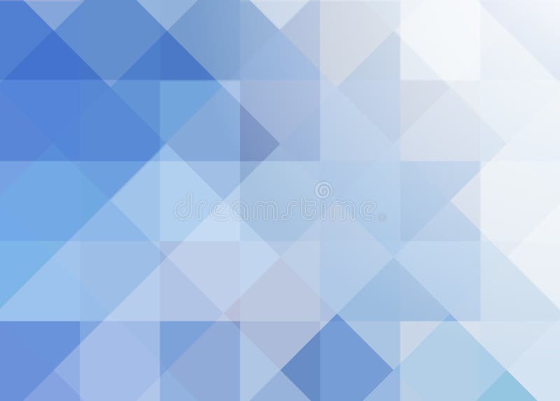 Geometric Blue Floral Vector Pattern Stock Vector - Illustration of ...