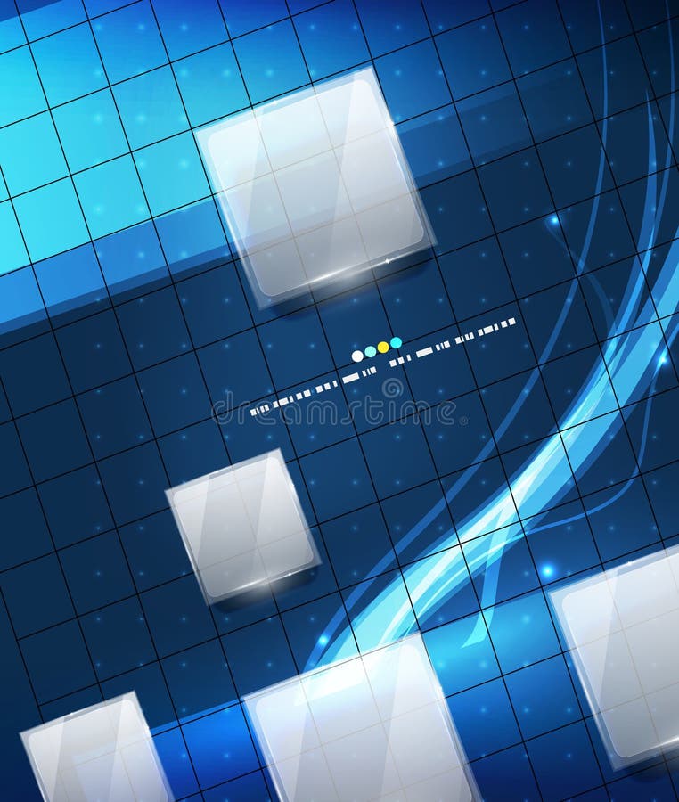 Blue Geometry Lines Background Stock Vector - Illustration of bright ...