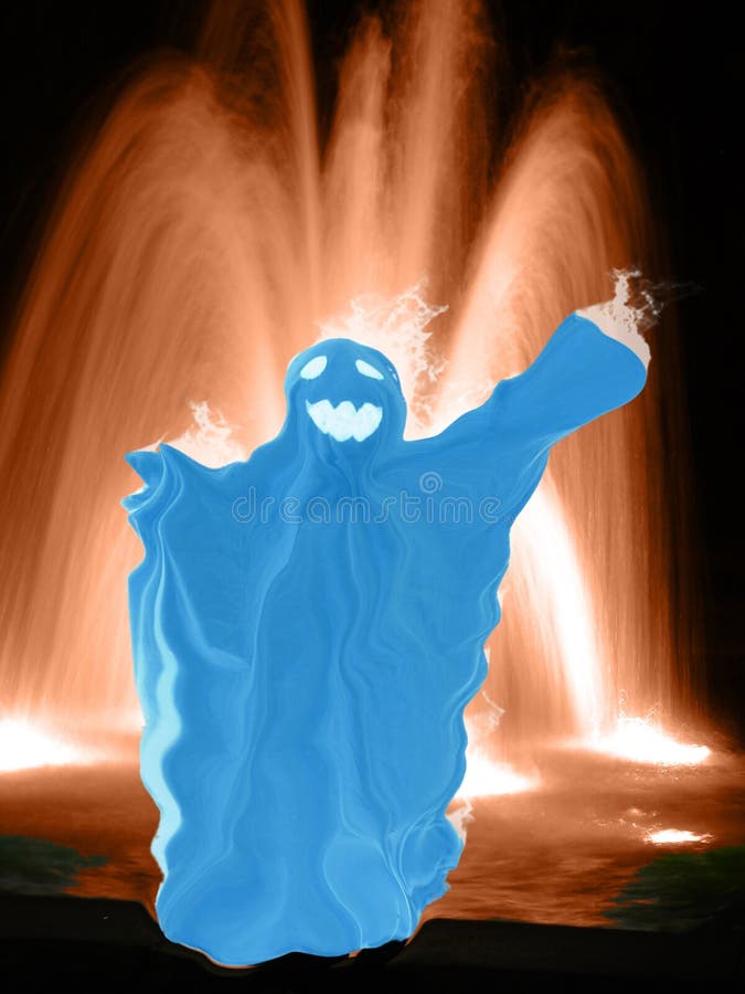 Blue ghost. stock photo. Image of blur, horror, fright - 770368
