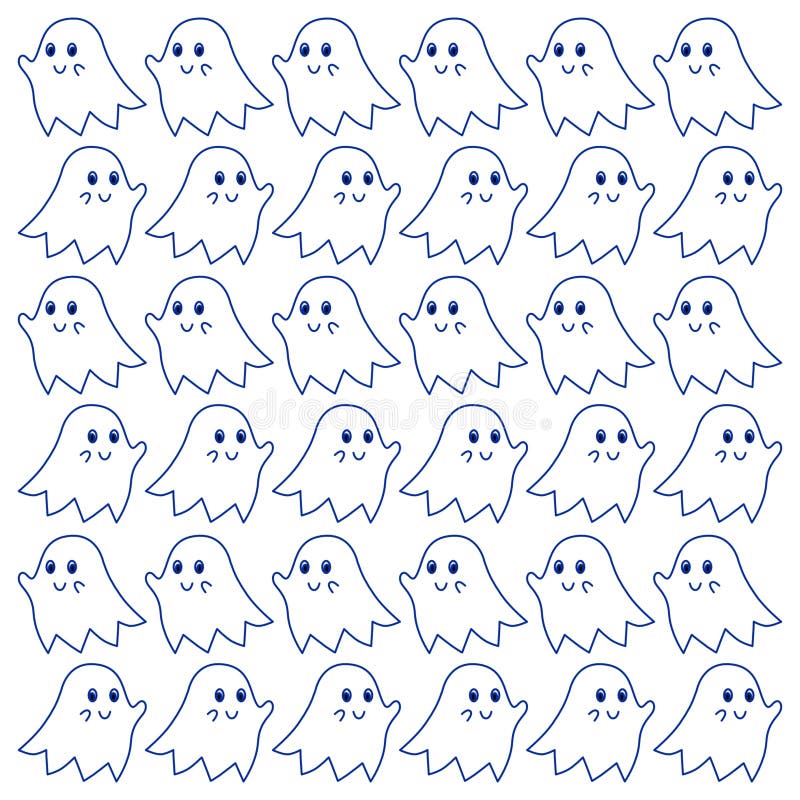 BLUE GHOSTS DESIGN PATTERN TEXTURE BACKGROUND Stock Vector ...