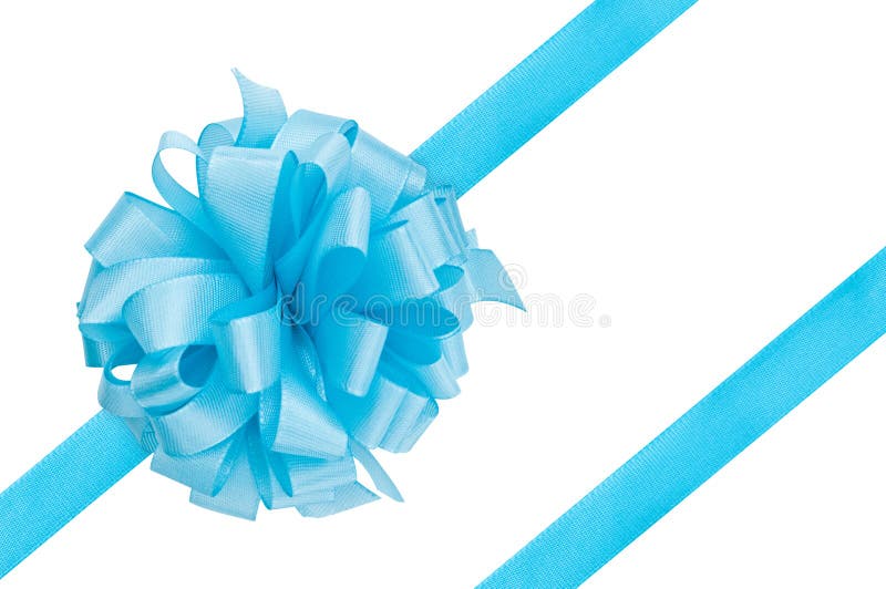 Blue gift ribbon stock image. Image of package, festive - 19636023