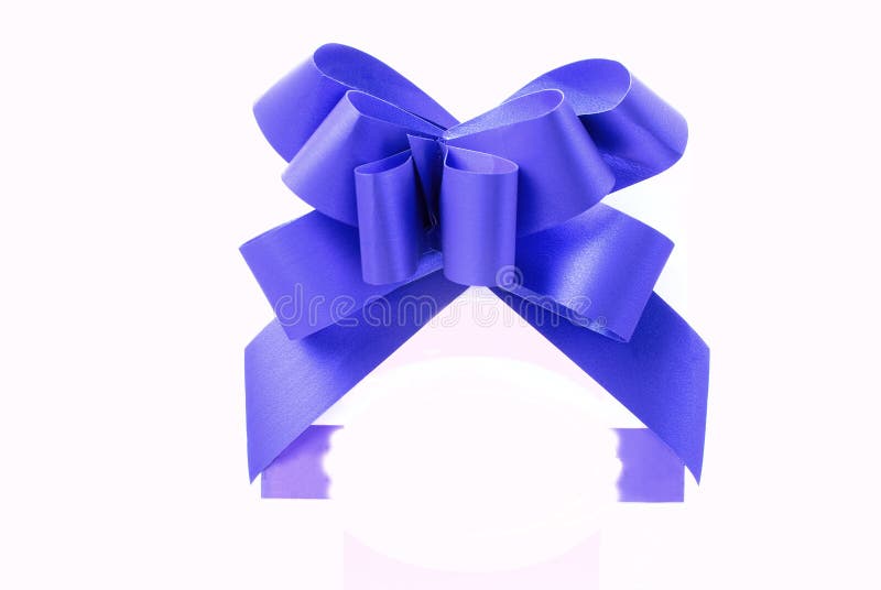 Blue gift ribbon stock image. Image of amusing, achievement - 6695061