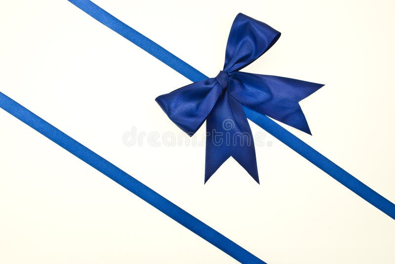 Blue gift, ribbon, bow stock image. Image of christmas - 9763621