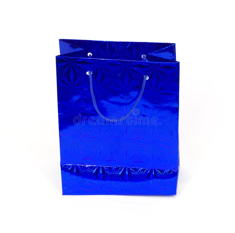 Blue gift wrapping stock image. Image of decoration, isolated - 24260941