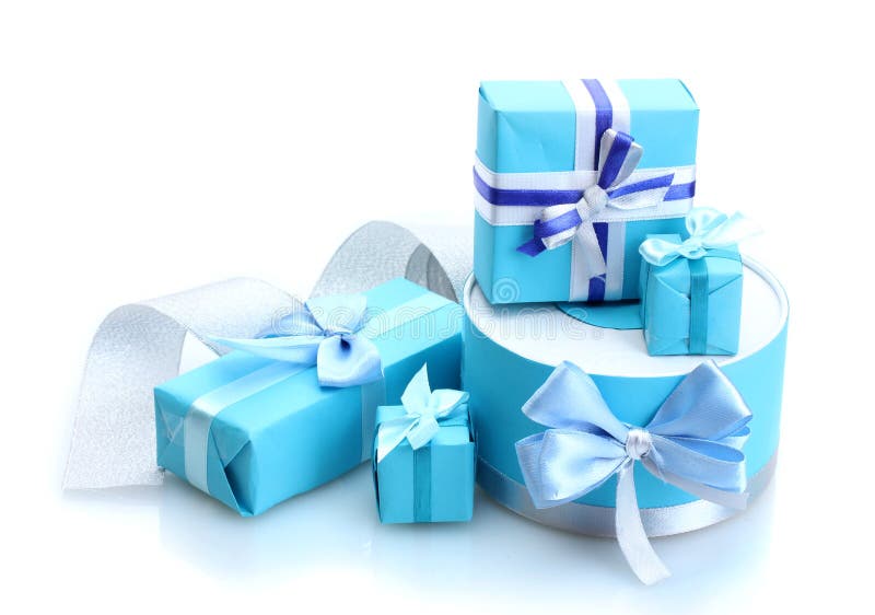 Blue gifts stock image. Image of presents, star, shopping - 242387