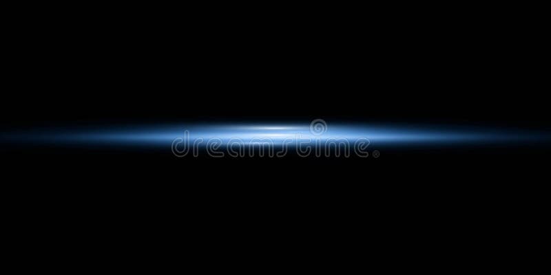 Blue Glare Star Rays Light Effect, Vector Glowing Light Flashes ...