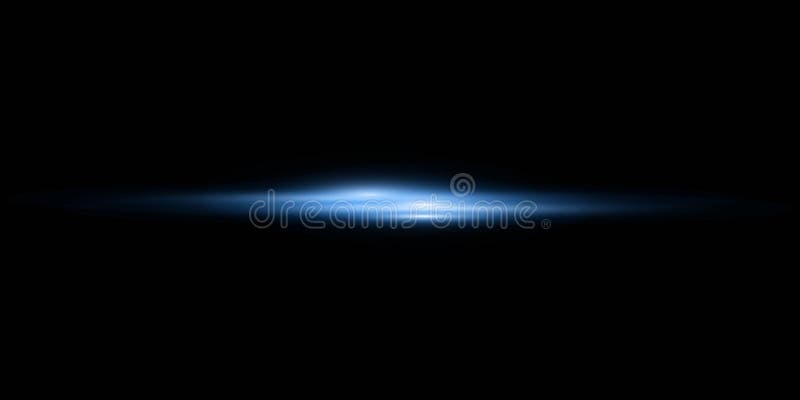 Blue Glare Star Rays Light Effect, Vector Glowing Light Flashes ...
