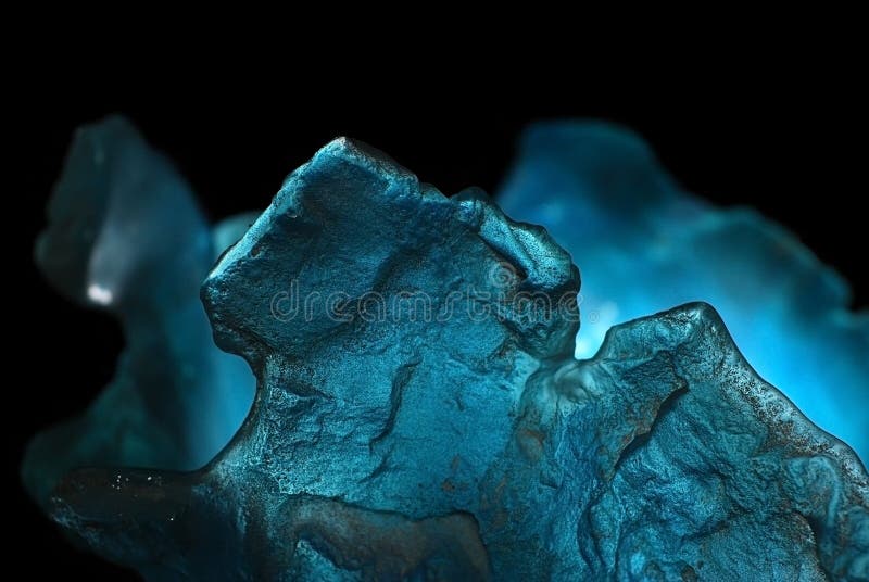 Blue Glass stock photo. Image of glass, frozen, bowl, black - 7597912