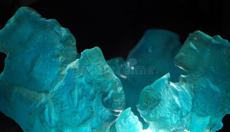 Blue Glass stock photo. Image of glass, frozen, bowl, black - 7597912