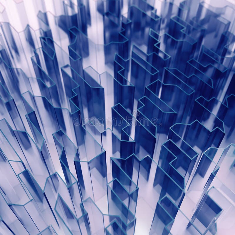 Blue glass abstraction stock illustration. Illustration of arts - 14209751