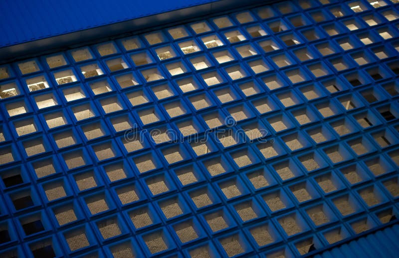 Blue Glass Blocks. Background or Texture Stock Image - Image of wall ...