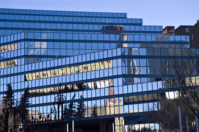 Blue glass building stock image. Image of building, business - 10120283