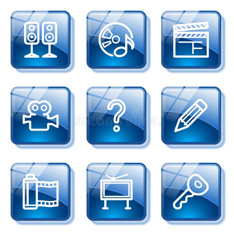 Internet Buttons Collection 2 Stock Vector - Illustration of internet ...