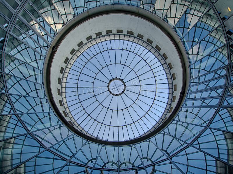 Blue glass ceiling stock image. Image of construct, futuristic - 97510055