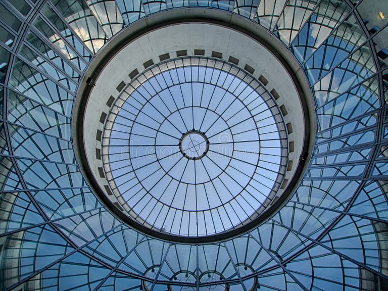 Blue glass ceiling stock image. Image of construct, futuristic - 97510055