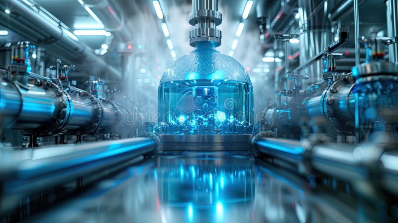 A Blue Glass Container with a Blue Liquid Inside Stock Image - Image of ...