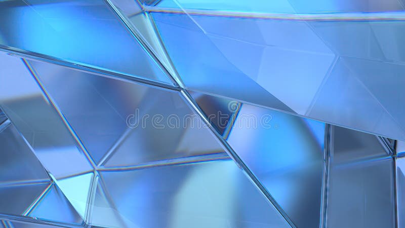Blue Glass Cube Refraction and Reflection Scientific Shapes Elegant ...