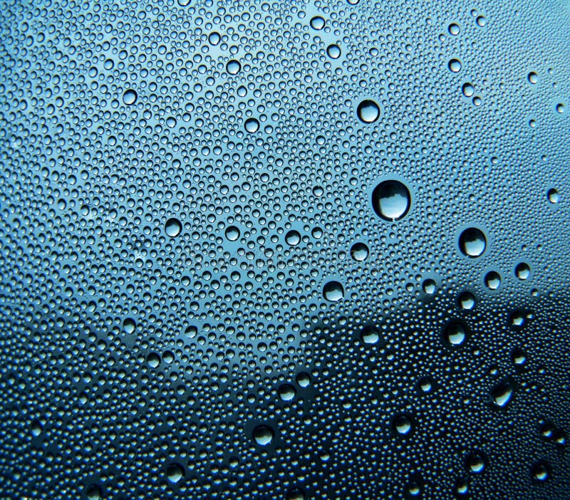 Blue glass with drops stock photo. Image of lighting, abstract - 2557174