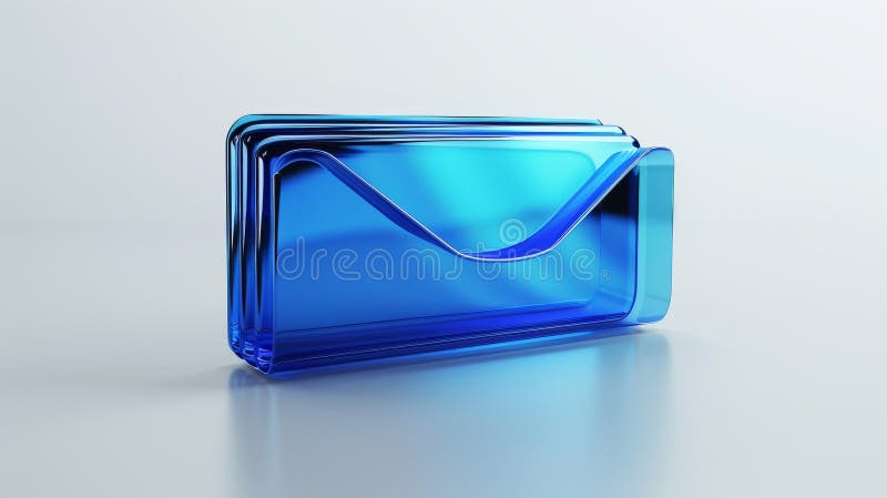 Blue glass folder icon stock illustration. Illustration of storage ...