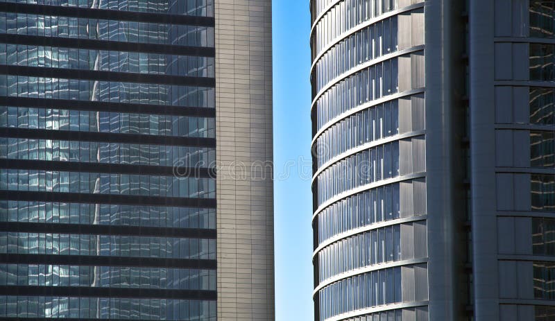 Windows of a High Rise Building Stock Image - Image of estate, district ...