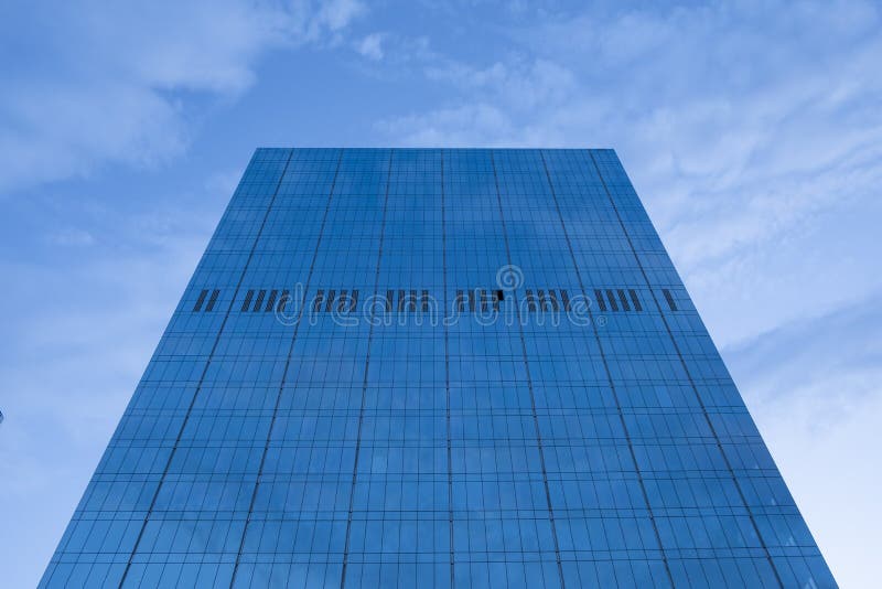 Blue Glass of Modern Scyscraper. Stock Photo - Image of window, blue ...