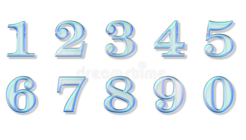 Chrome Clock Numbers EPS stock vector. Illustration of number - 15271507