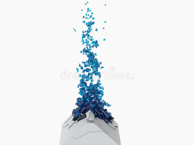 Exploding glass stock illustration. Illustration of crash - 1783496