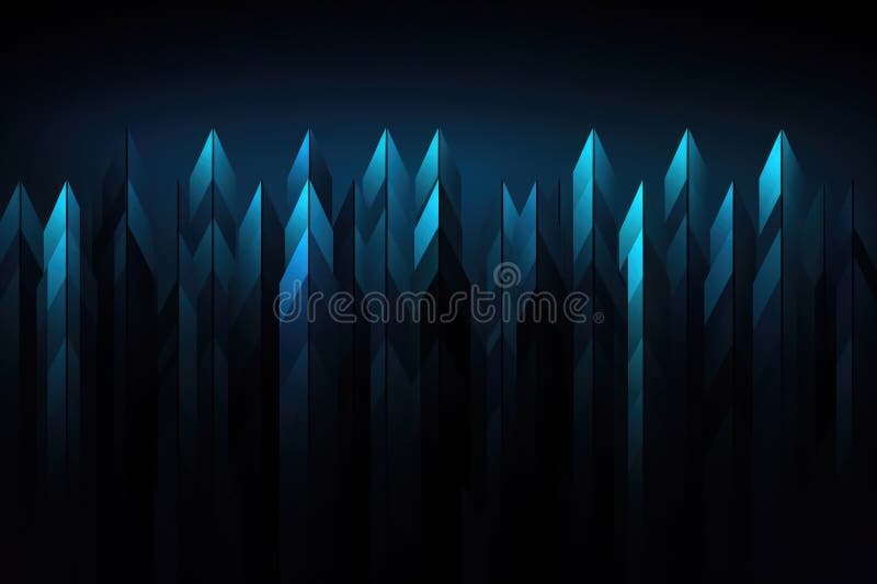 Blue Glass Shards on Dark Background Stock Image - Image of element ...