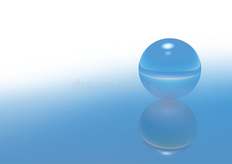 Blue Glass Sphere stock vector. Illustration of design - 35769113