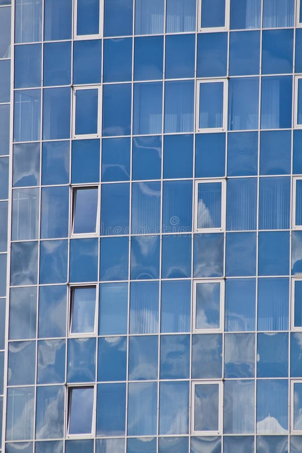 Blue glass urban windows stock photo. Image of design - 40304884