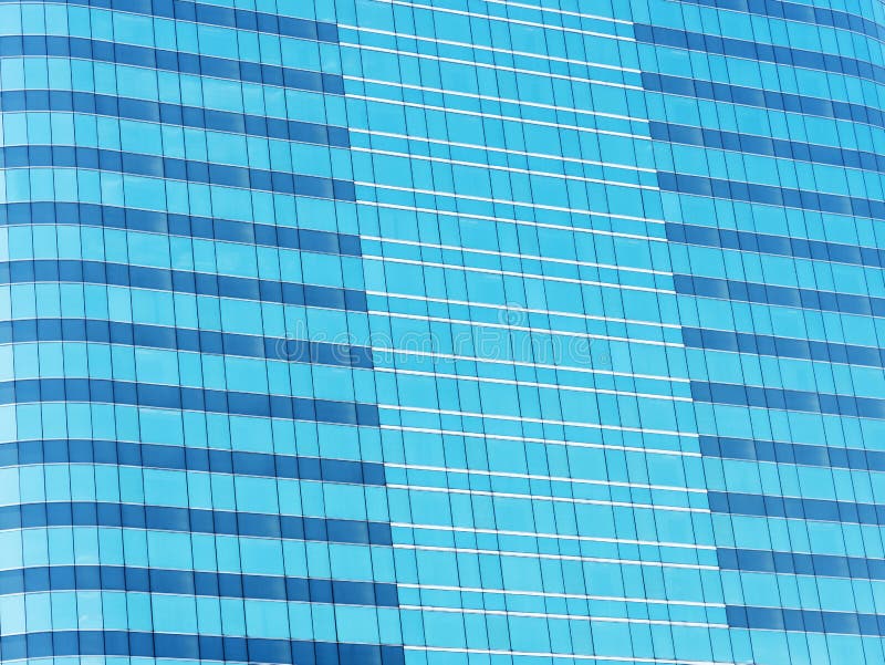 Blue Glass Wall of Skyscraper, Abstract Background. Stock Image - Image ...