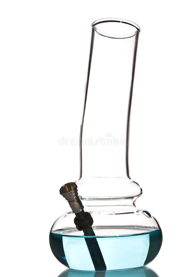 Blue glass water pipe stock photo. Image of pipe, clear - 17616190