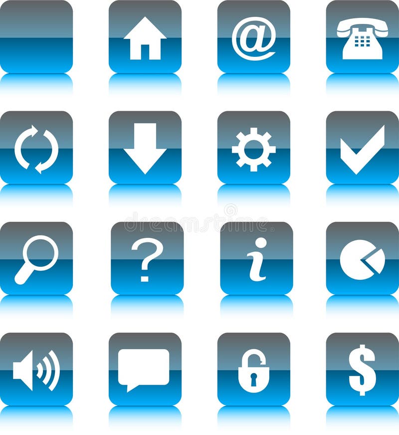 Web icons stock vector. Illustration of people, download - 19458721