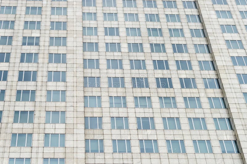 Blue Glass Windows Office Building Stock Image - Image of business ...