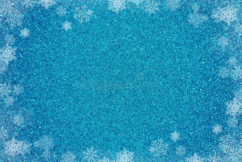 Blue Glitter Background with a White Border Stock Photo - Image of ...